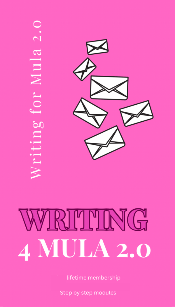 Writing For Mula | Craftolistic Unlimited
